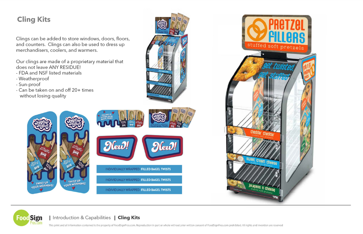 Display Case Signage | FoodSignPros