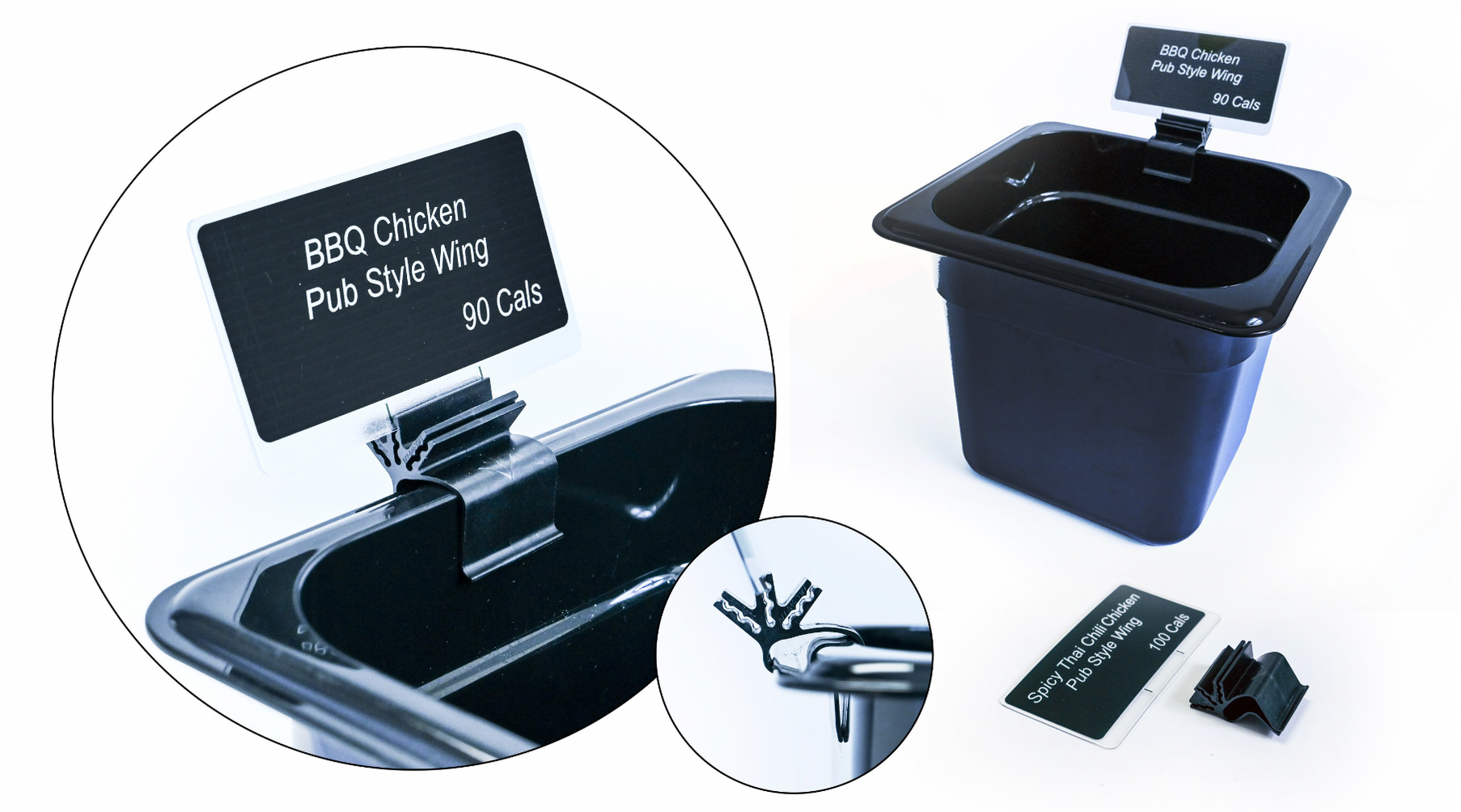 Pan Signage & Clips | FoodSignPros