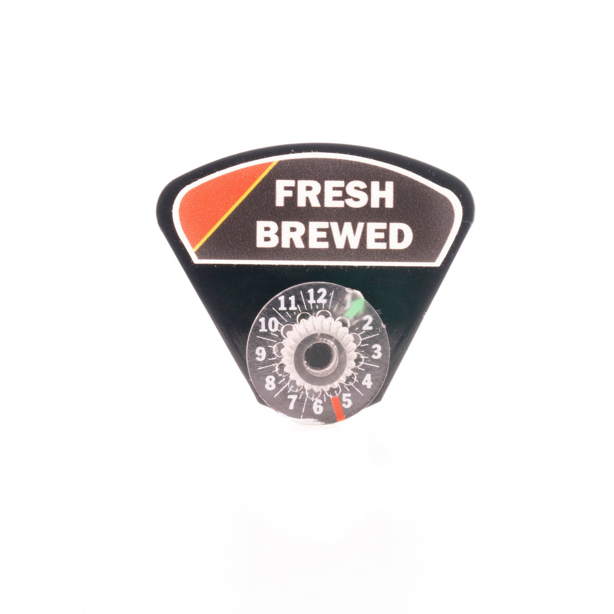 "Fresh Brewed" Velcro Coffee Timer | FoodSignPros