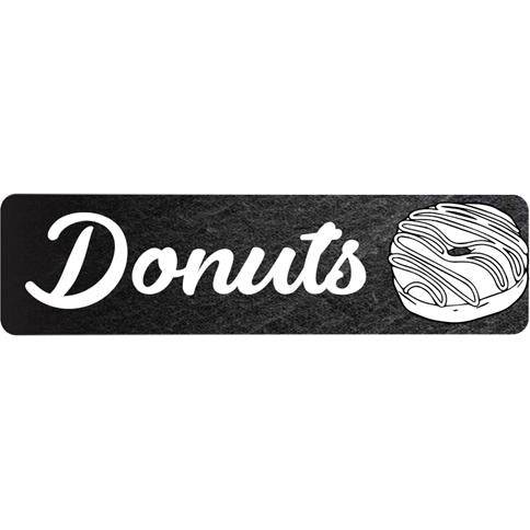 Horizontal "Donuts" Window Cling Stickers | FoodSignPros